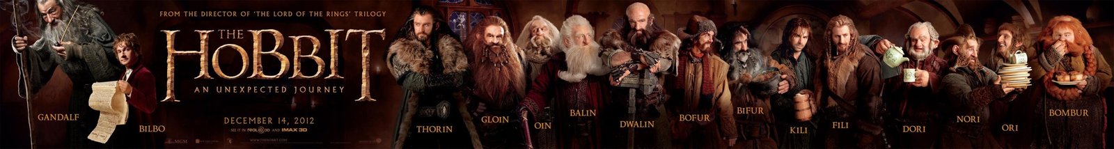 The Hobbit: dwarves identification chart. - SFcrowsnest