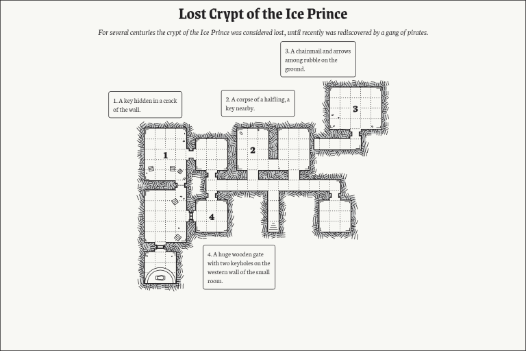 Random dungeon generator (tabletop RPG resource). - SFcrowsnest